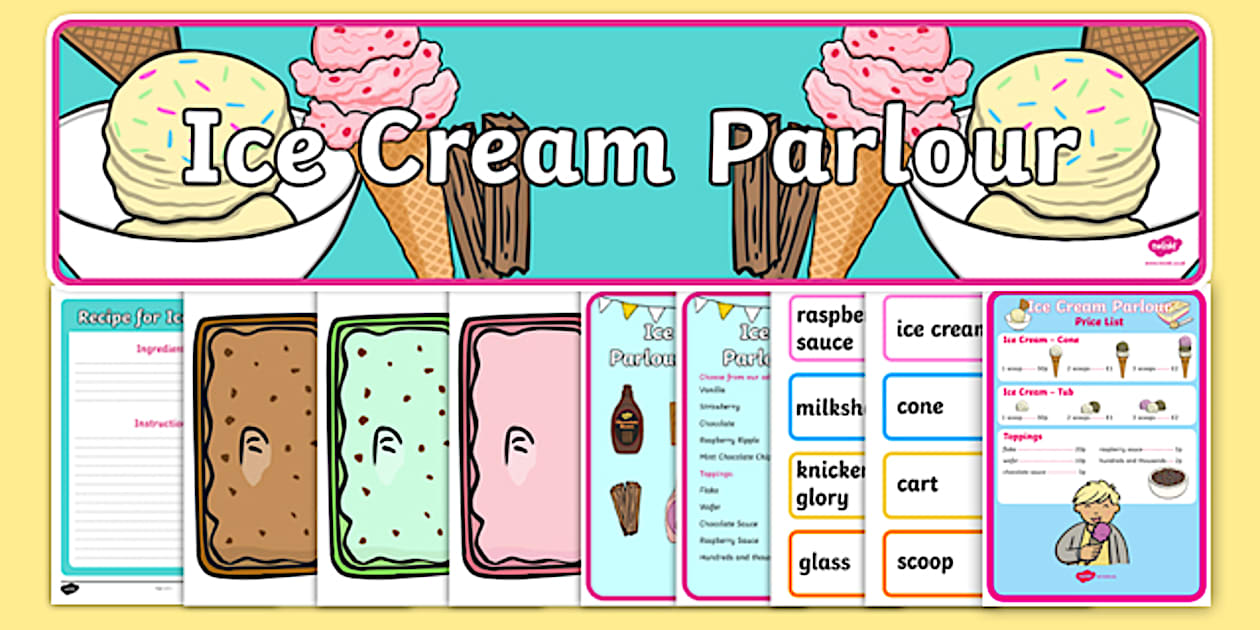 Ice Cream Shop Role-Play Printables | Twinkl Early Years