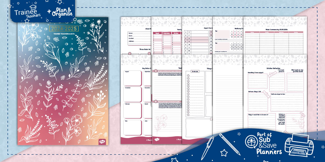 Trainee Teacher & ECTs Planner 2023-2024 (teacher made)