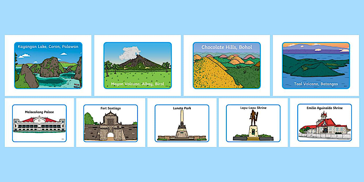 Philippine Landmarks Display | Philippines | Twinkl - Twinkl