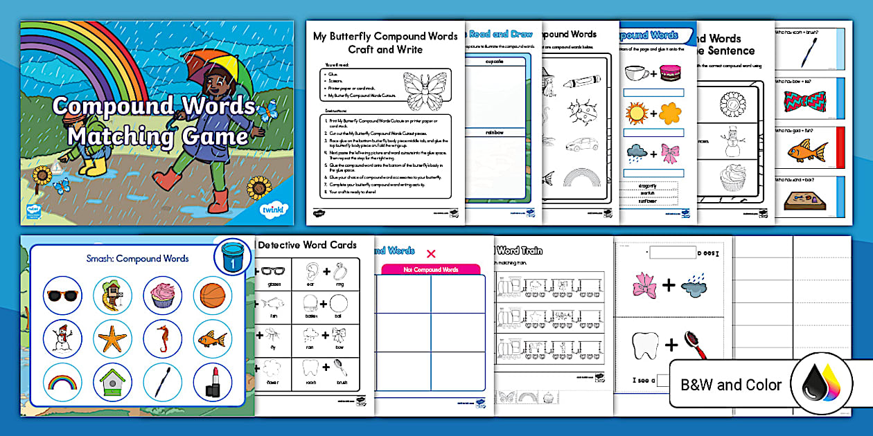 Early Childhood Compound Words Activity Pack (teacher made)