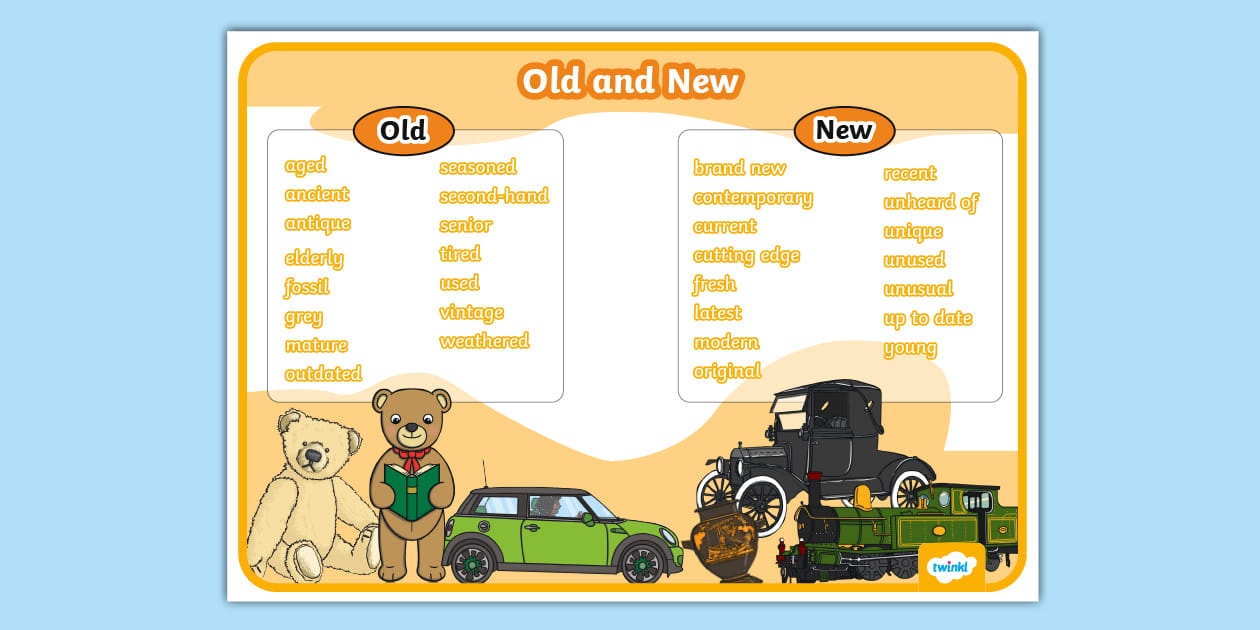 Old and New Word Synonyms Mat