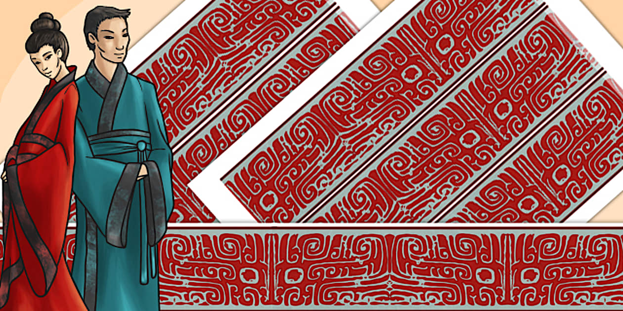 The Shang Dynasty Border Pieces (teacher made) - Twinkl