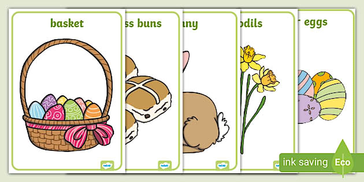 Easter Display Posters | Easter Bunny Cartoon (teacher made)