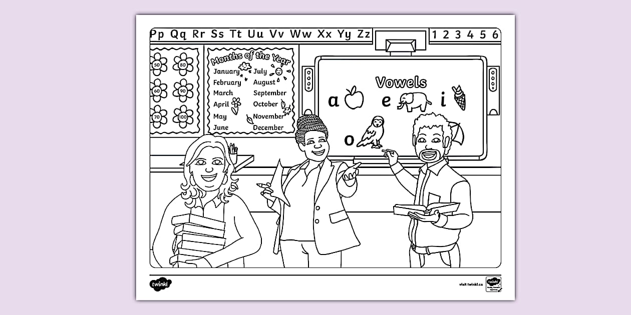 Teachers Colouring Sheet (Teacher-Made) - Twinkl
