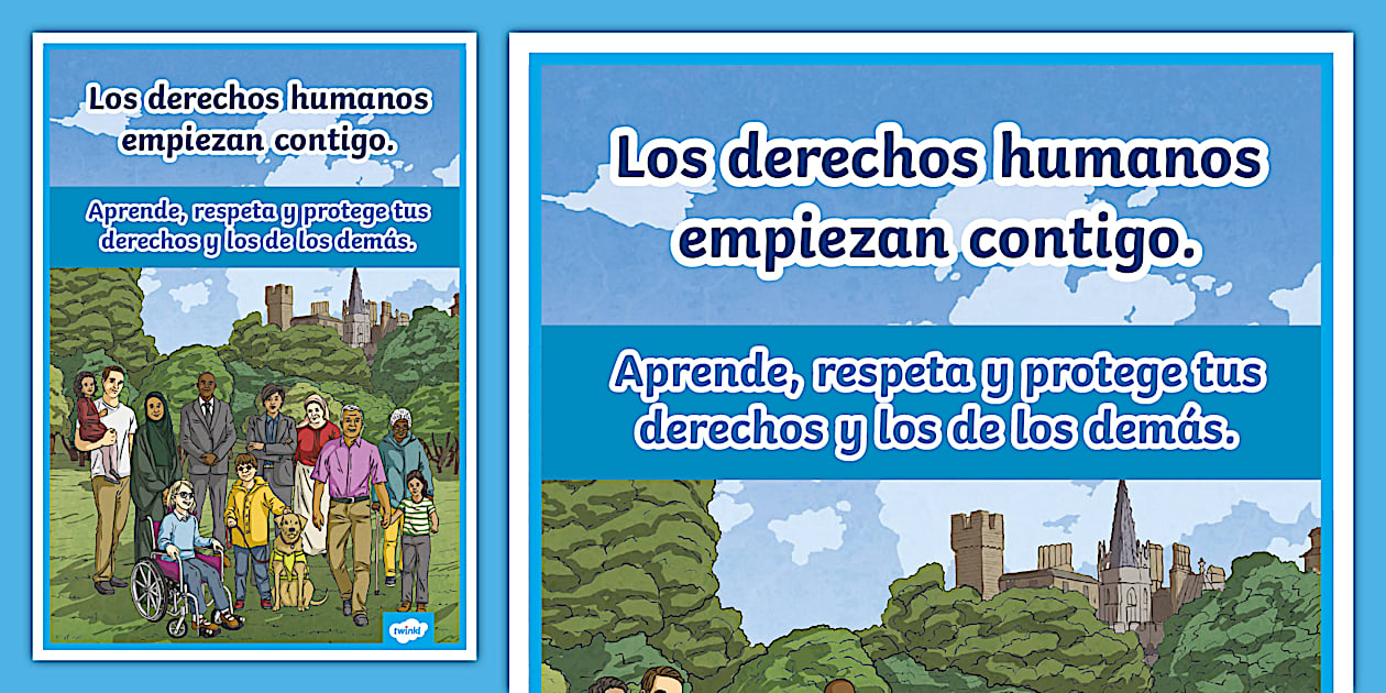 Afiche de los derechos humanos |Materiales Educativos Twinkl