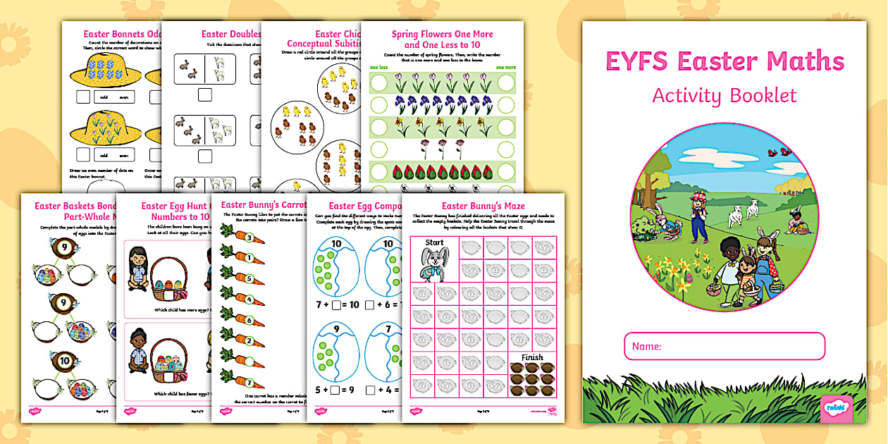 👉 Easter-Themed Spring Term Reception Maths Activity Booklet