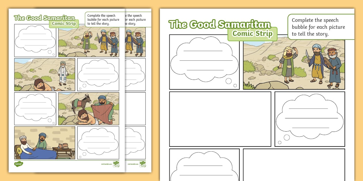 Finish the Good Samaritan Comic Strip (teacher made)