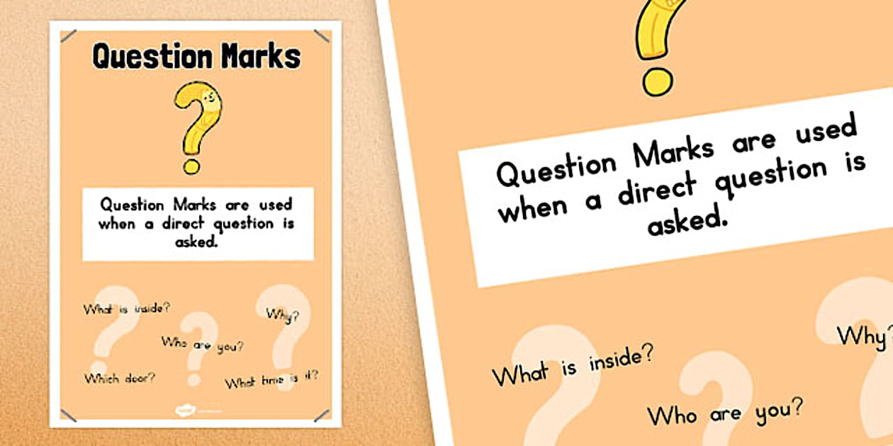 Question Marks Punctuation Poster (teacher made) - Twinkl