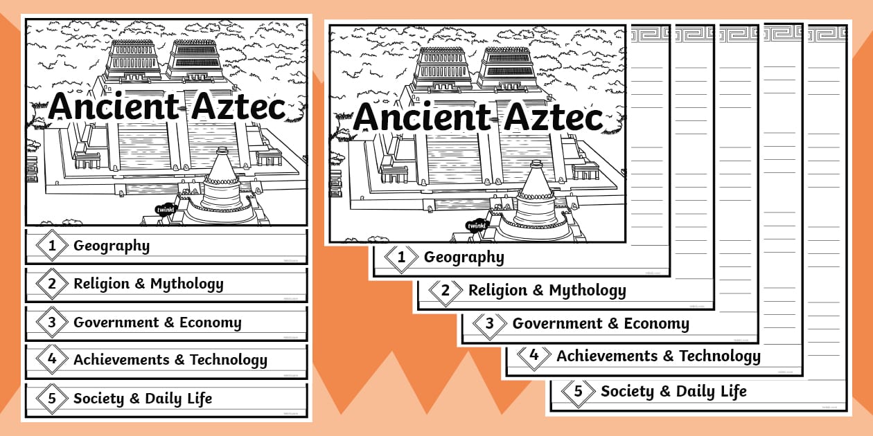 Ancient Aztec Flipbook for 6th-8th Grade (teacher made)
