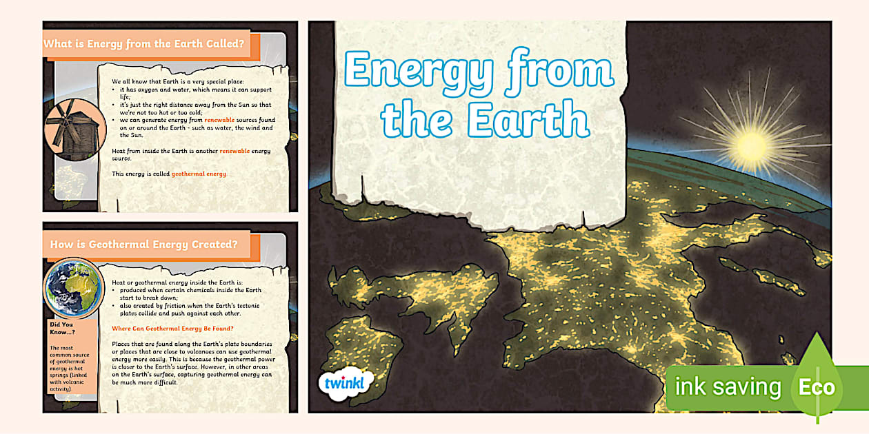Geothermal PowerPoint | Science | Twinkl (teacher made)