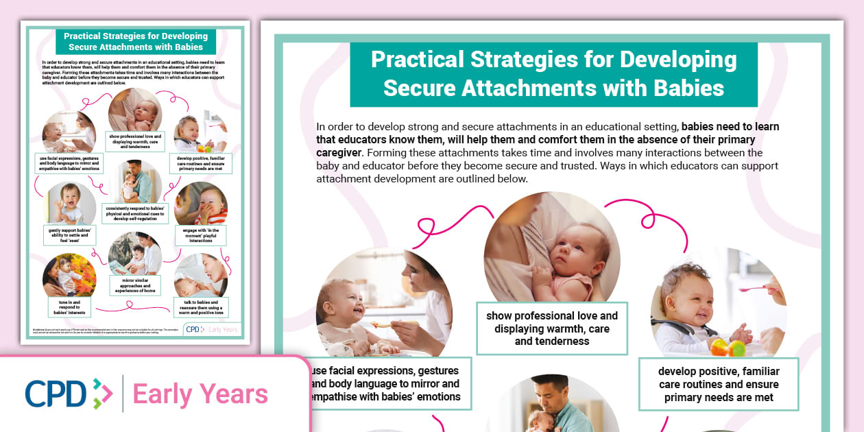 Developing Secure Attachments With Babies (Poster) - Twinkl