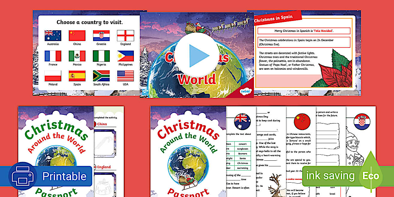 Christmas around the World | Passport and Activity Pack