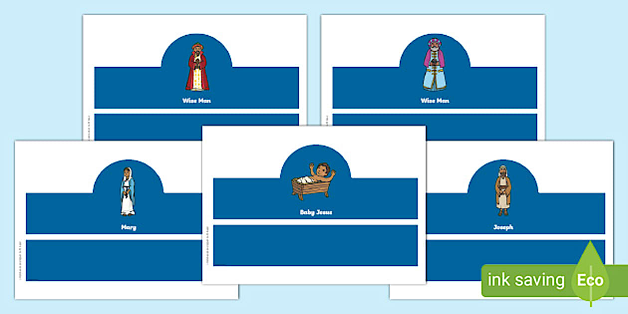 Nativity Role Play Headbands (teacher made) - Twinkl