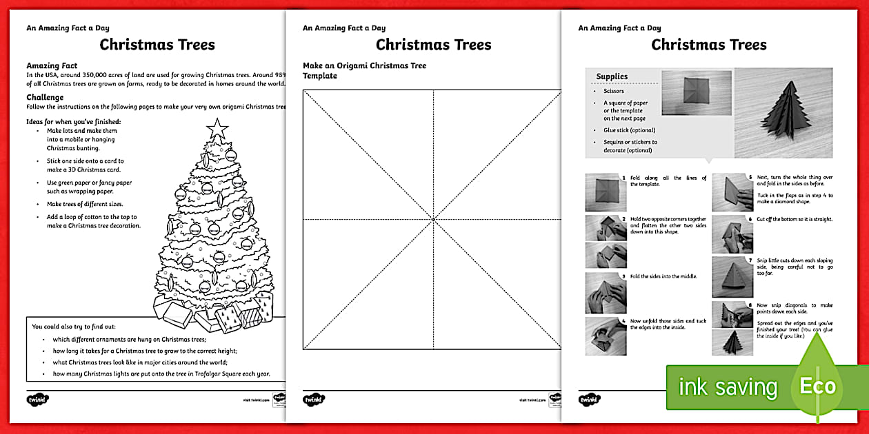 How to make an Origami Christmas Tree | KS2 Teacher Resource