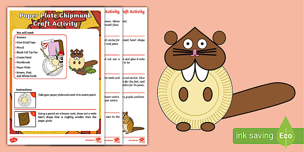 Chipmunk Craft Activity | Resources | Twinkl (Teacher-Made)