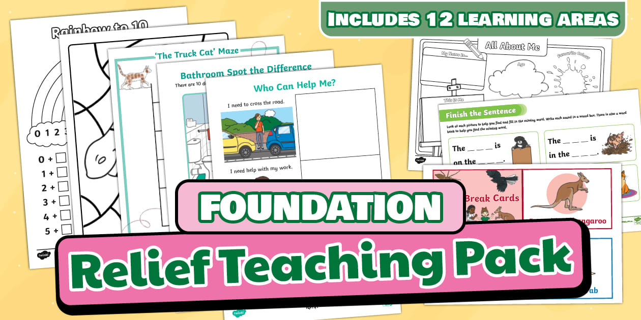 Foundation Relief Teaching Pack | All Subjects Ready to Teach