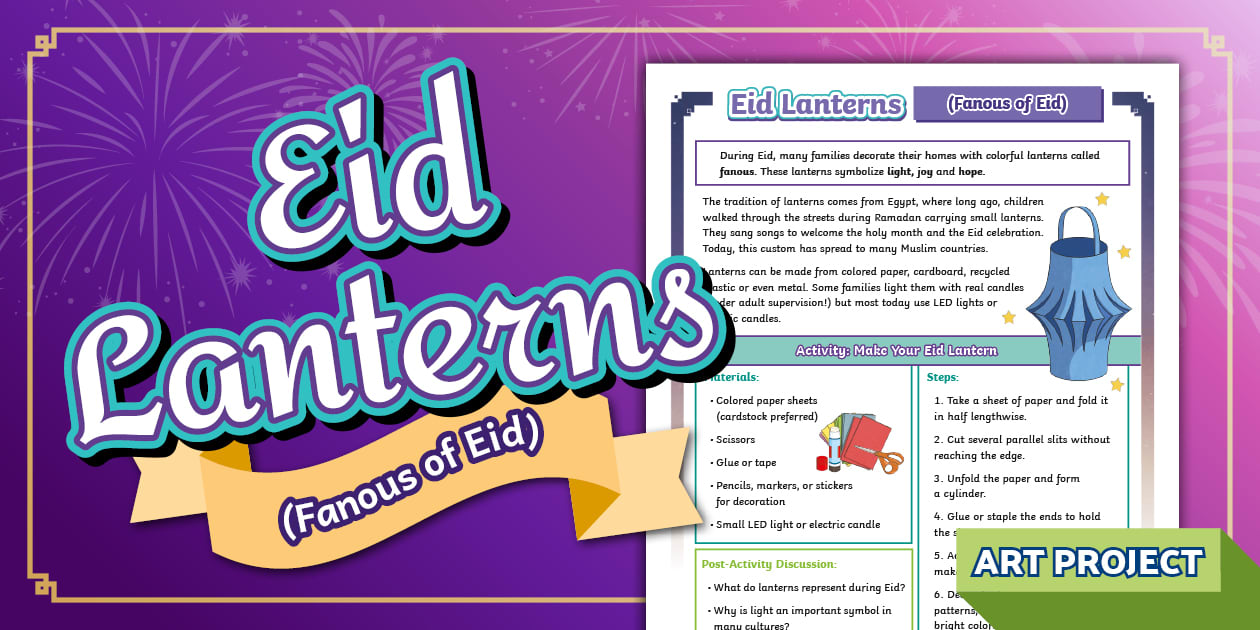 Eid Lanterns Art Project