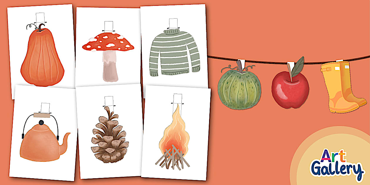 Autumn Icons Bunting | Twinkl Art Gallery (teacher made)