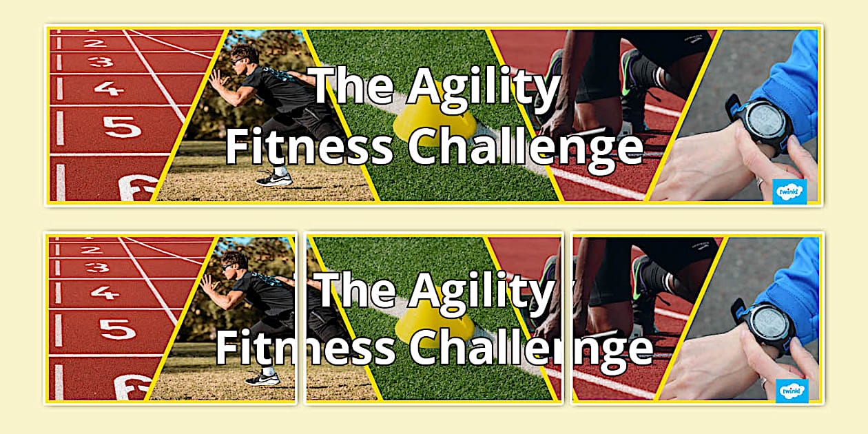 The Agility Fitness Challenge Display Banner (Teacher-Made)