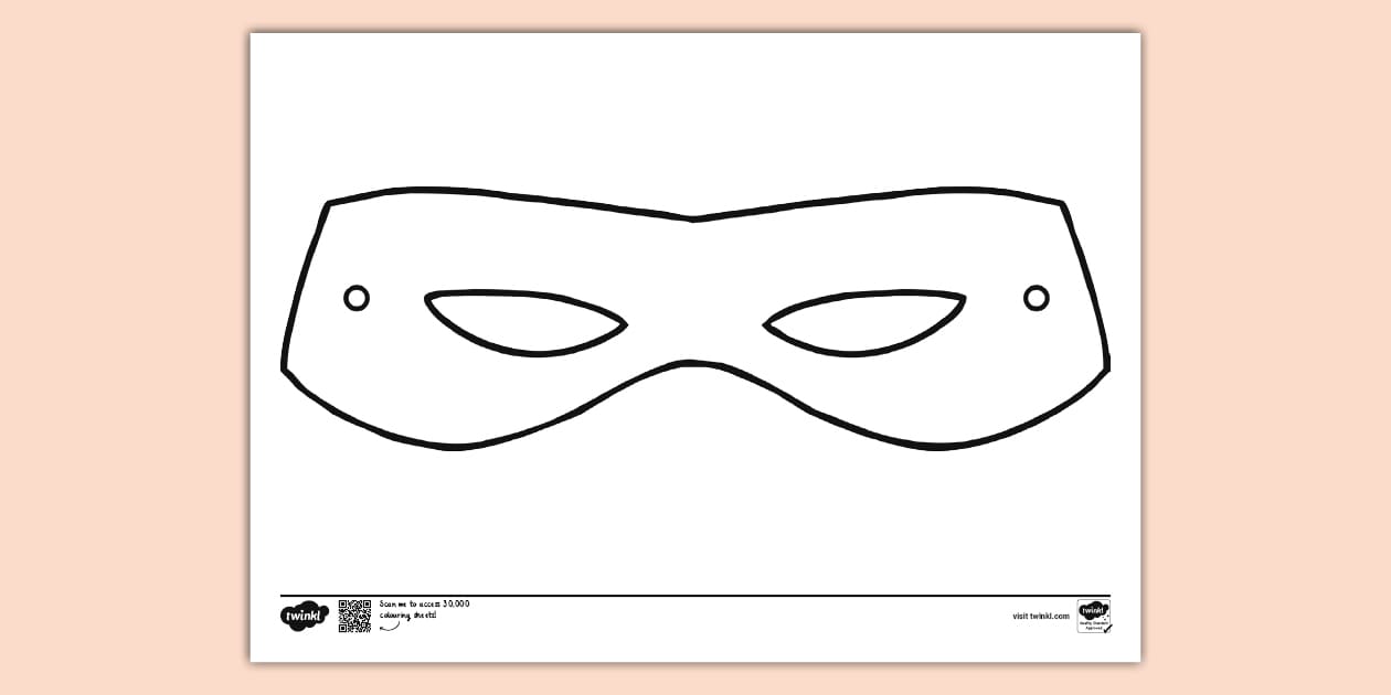 Colouring Mask Page | Colouring Sheets (Teacher-Made)