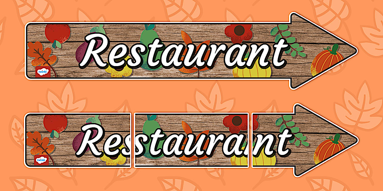 Restaurant Role Play Display Banner (teacher made) - Twinkl