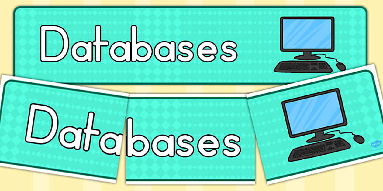 Databases Display Banner (professor feito) - Twinkl