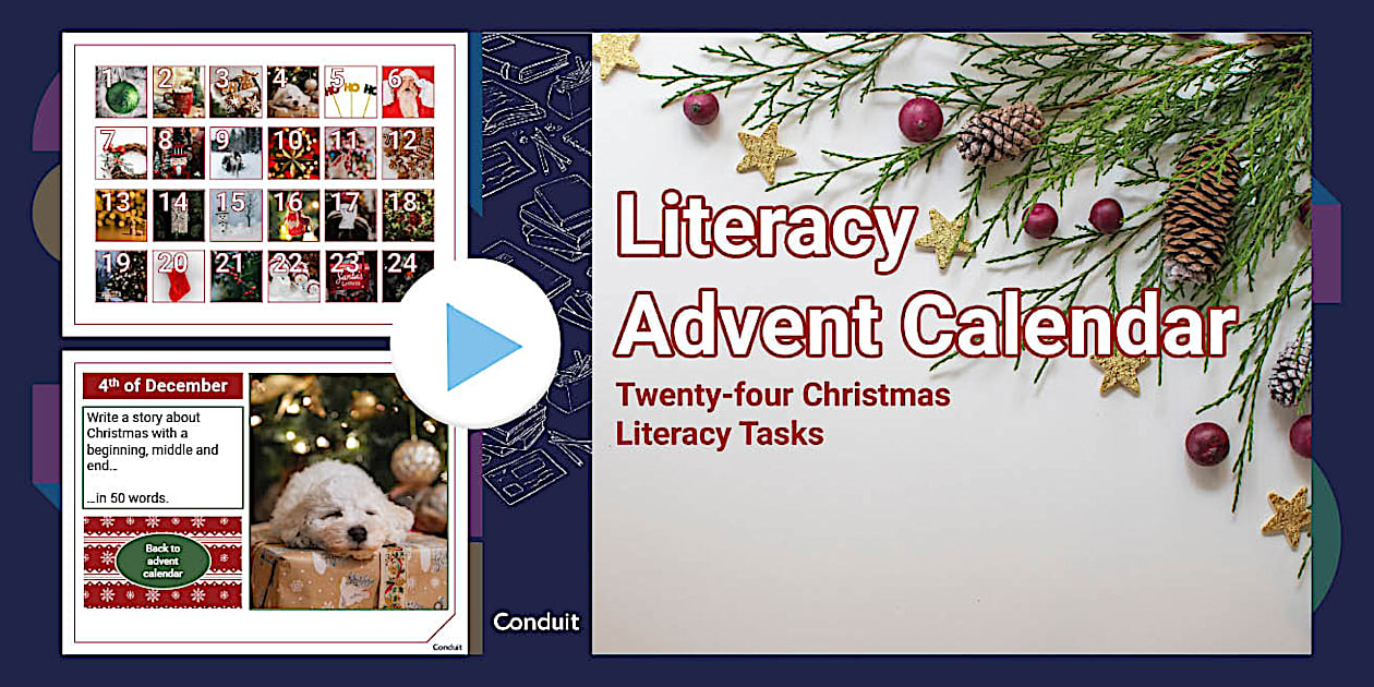Literacy Advent Calendar (Teacher-Made) - Twinkl