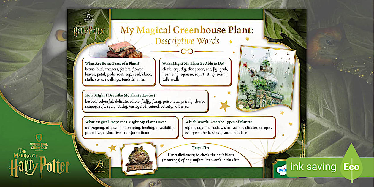 FREE! - My Magical Plant: Harry Potter Plants Word Mat