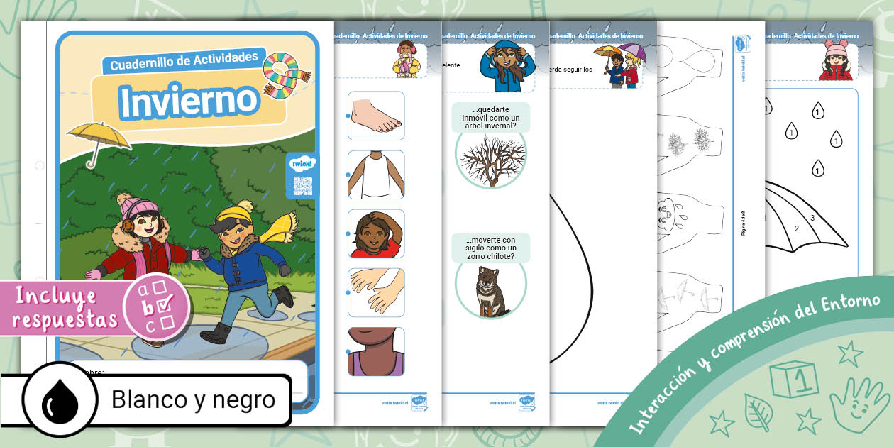 Cuadernillo | Actividades | Invierno | 3 a 5 Años