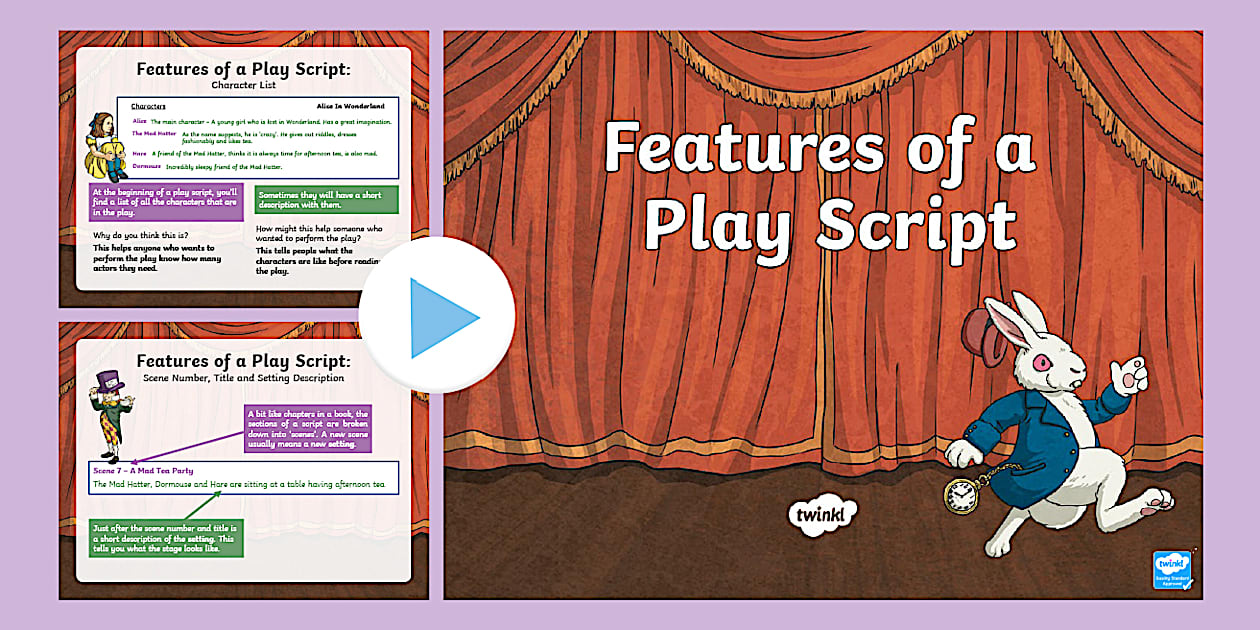 LKS2 Features of a Play Script PowerPoint
