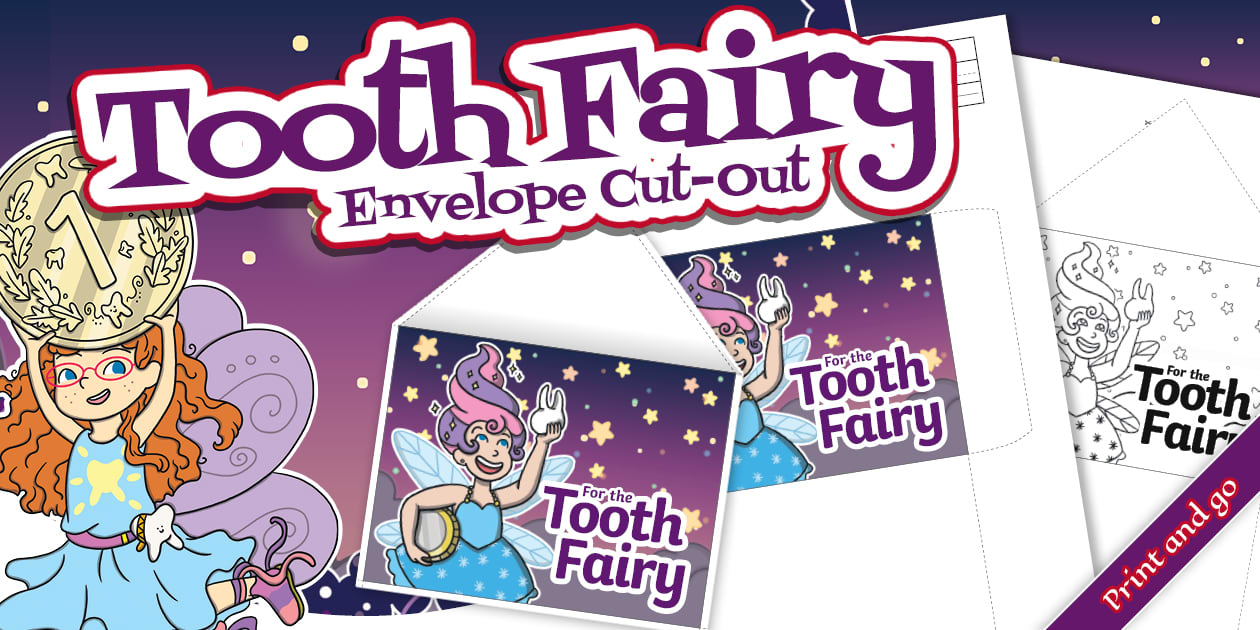 Tooth Fairy Envelope Cut-Out
