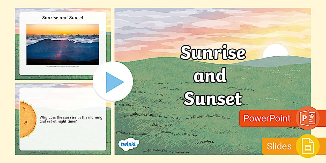 Where Does the Sun Rise and Set? UK | PowerPoint - Twinkl
