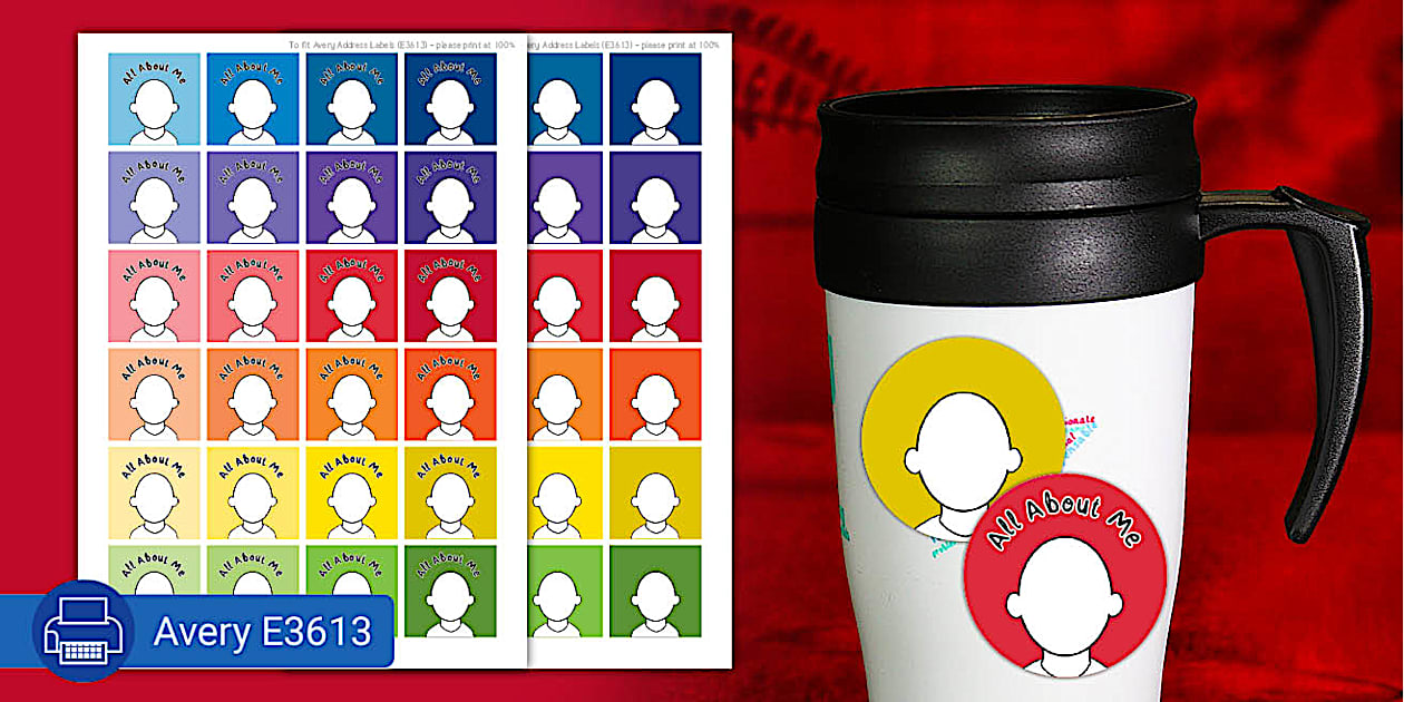 All About Me | Mindfulness Colouring | Rainbow Colours | Blank Face ...