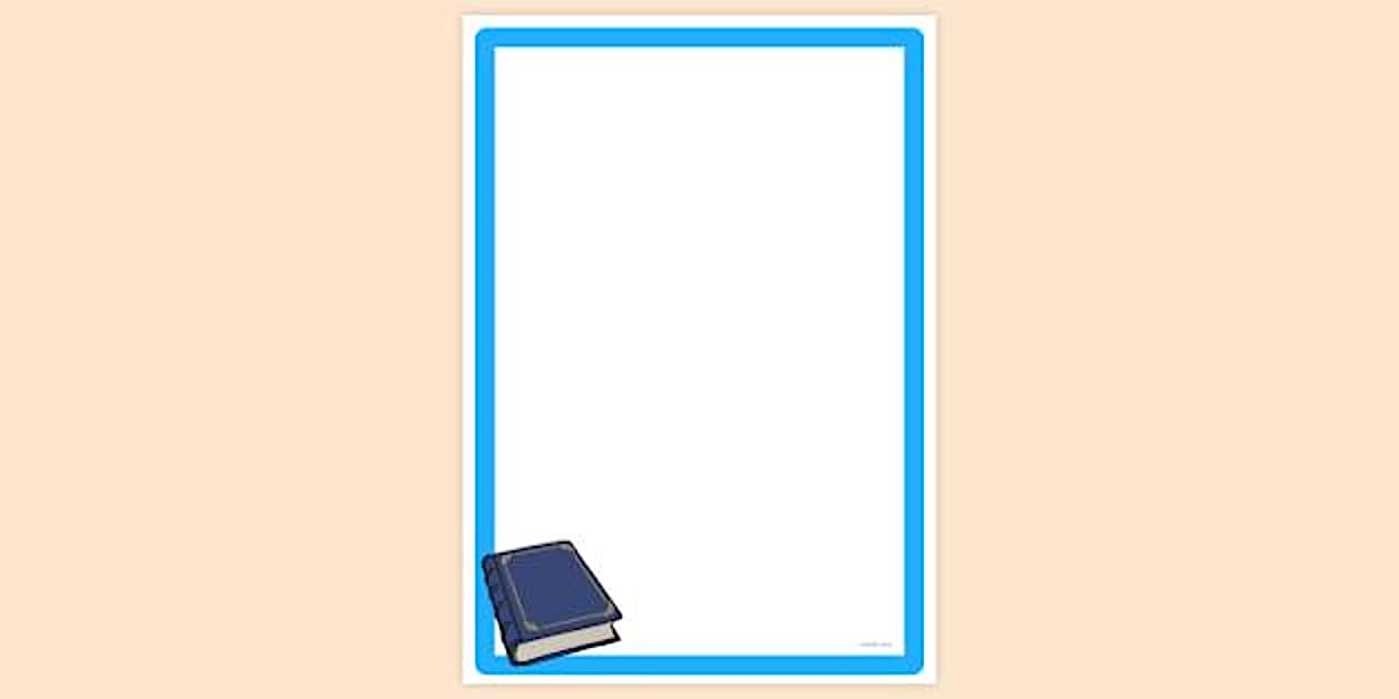 Book Page Border | Page Borders | Twinkl (teacher made)