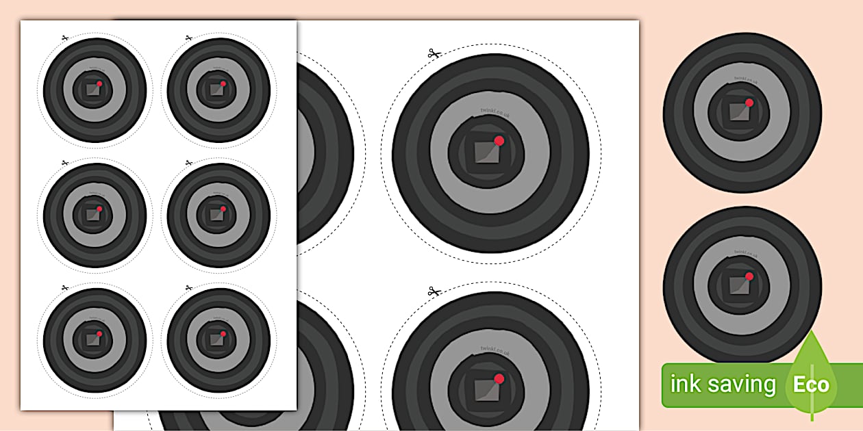 Camera Badge Cut-Outs (teacher made) - Twinkl