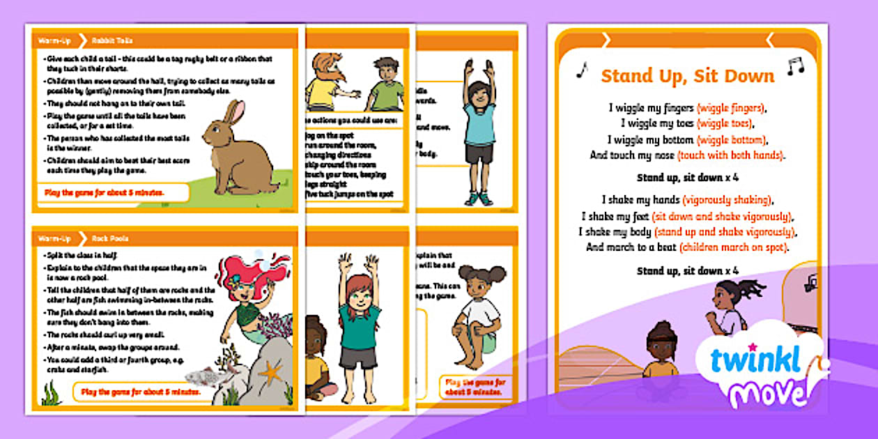 Foundation PE (Reception) Warm-Up Activity Cards Pack