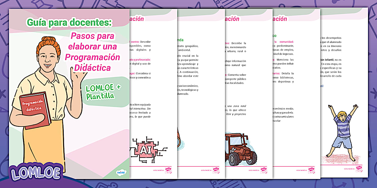 Guía para docentes: Pasos para elaborar una Programación Didáctica ...