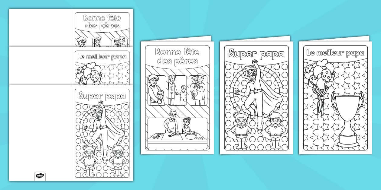 Cartes de vœux : Fête des pères (teacher made) - Twinkl