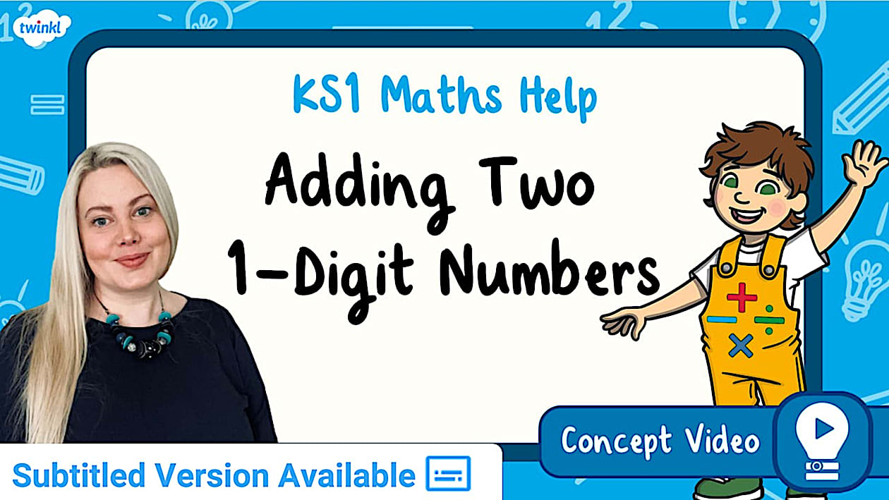 👉 Adding Two 1-Digit Numbers (Addition and Subtraction) | KS1 Maths Concept