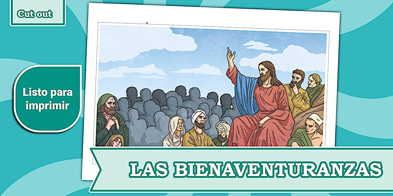 Dibujo de las Bienaventuranzas | Recursos Educativos Twinkl