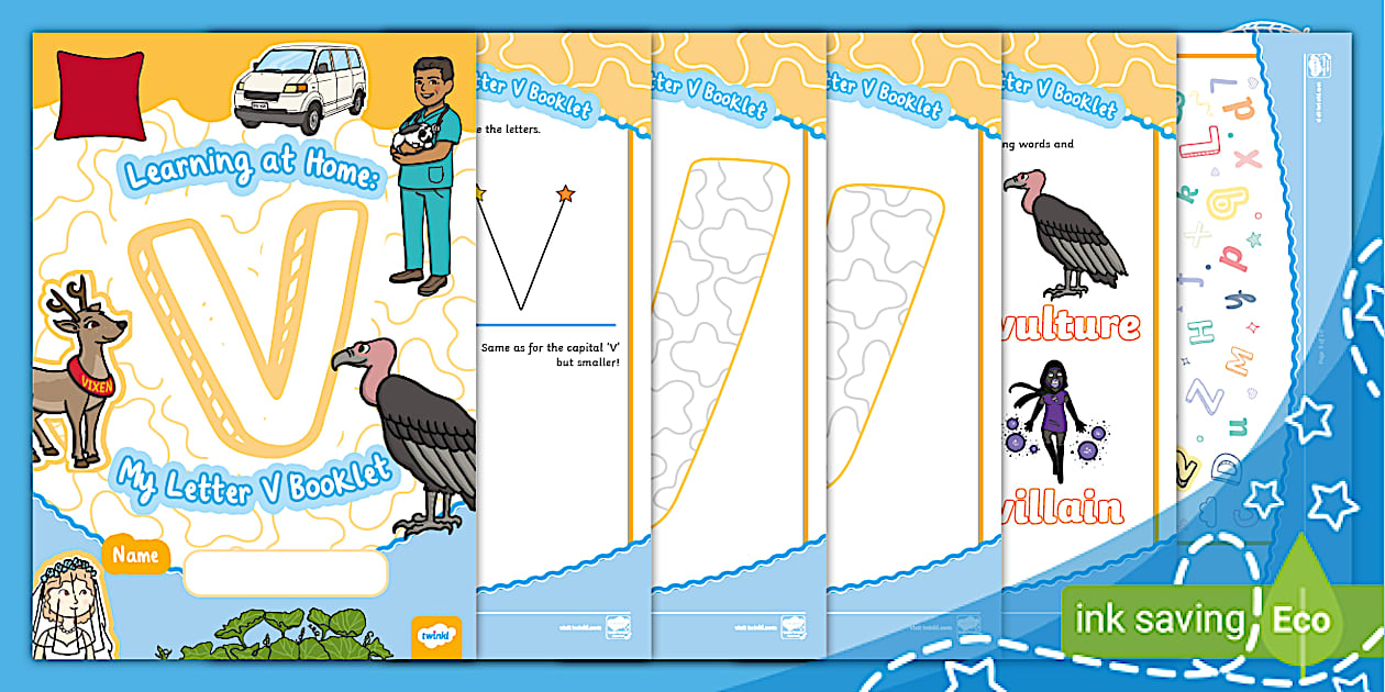 Learning at Home: My Letter ‘V’ Activity Booklet
