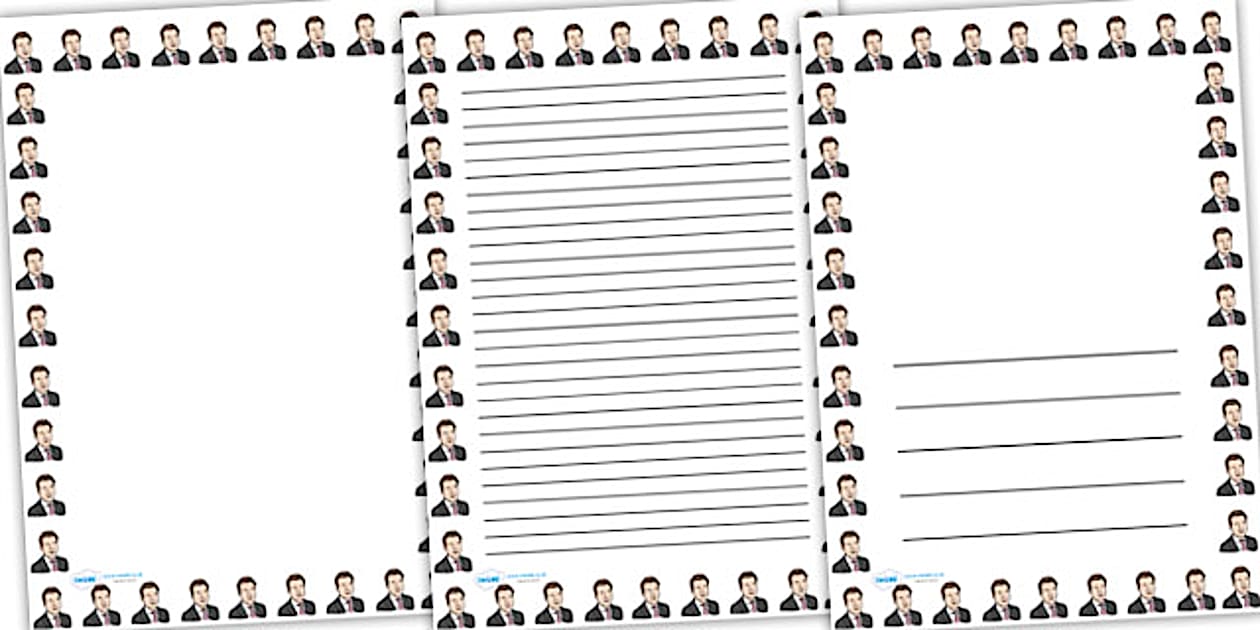 Editable Sebastian Coe Page Borders (teacher made) - Twinkl