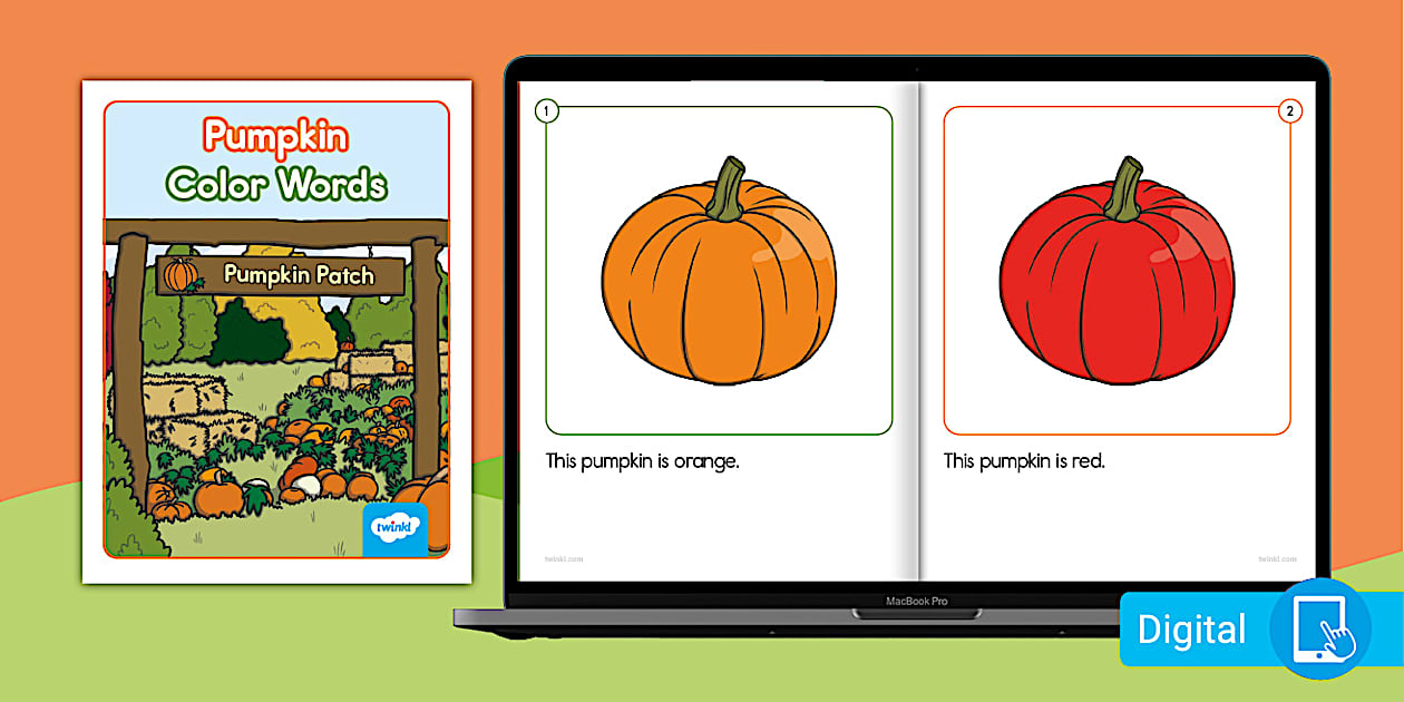 Pumpkin Color Words Early Emergent Reader eBook | Twinkl