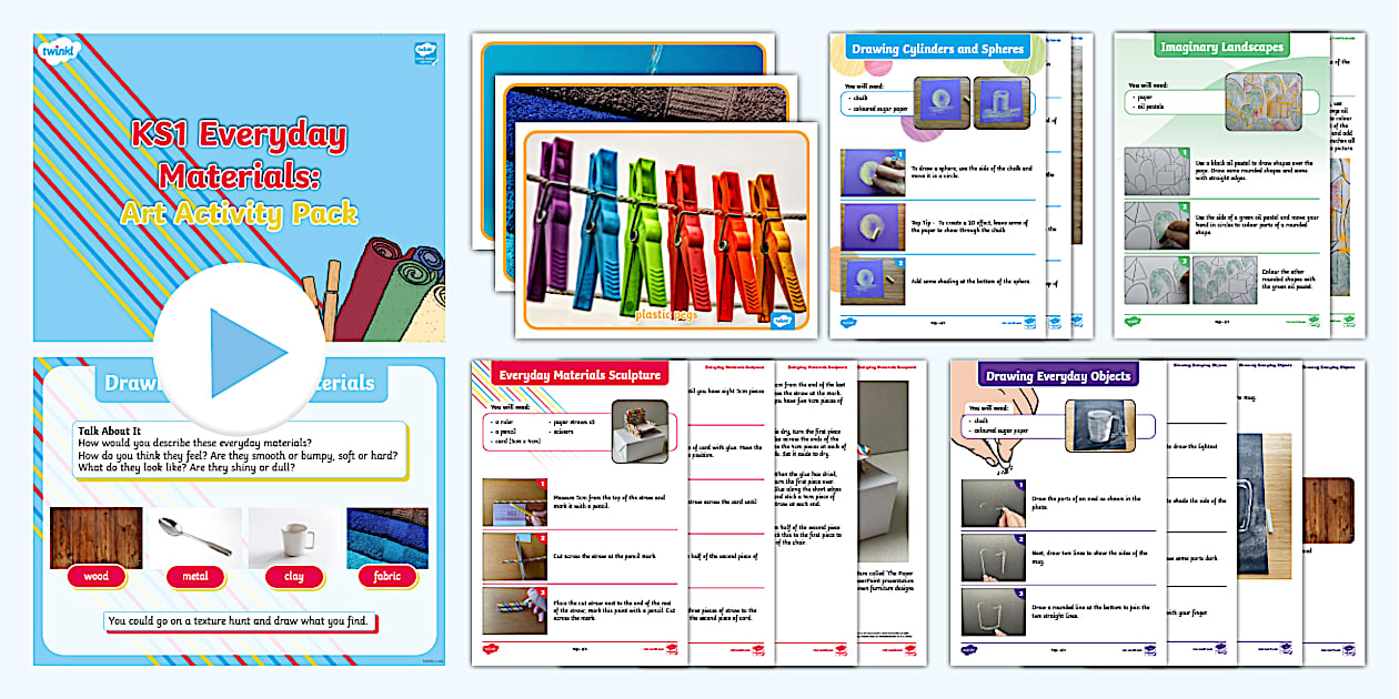 KS1 Everyday Materials: Art Project Pack (teacher made)