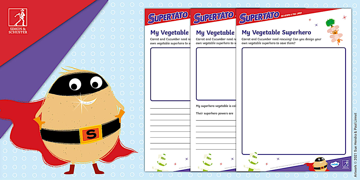 Supertato: My Vegetable Superhero Activity Sheet