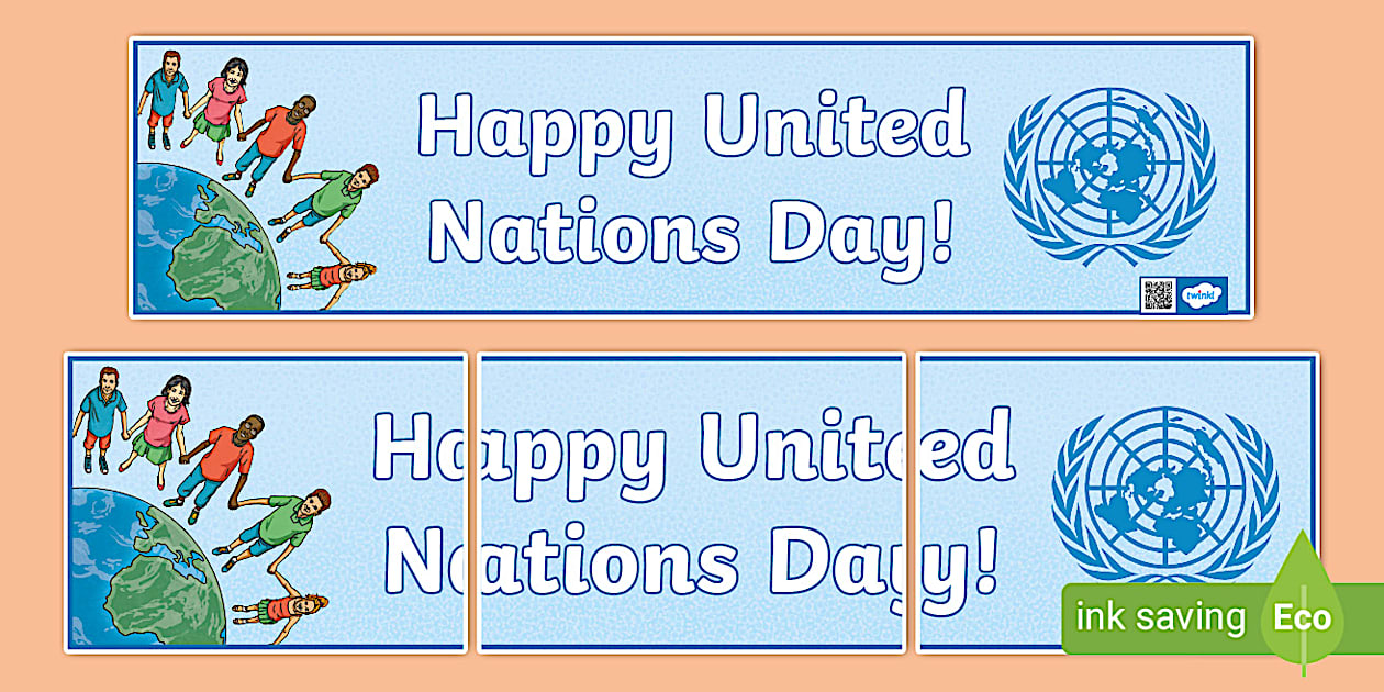 United Nations Display Banner | Grades 2 - 6 | Twinkl
