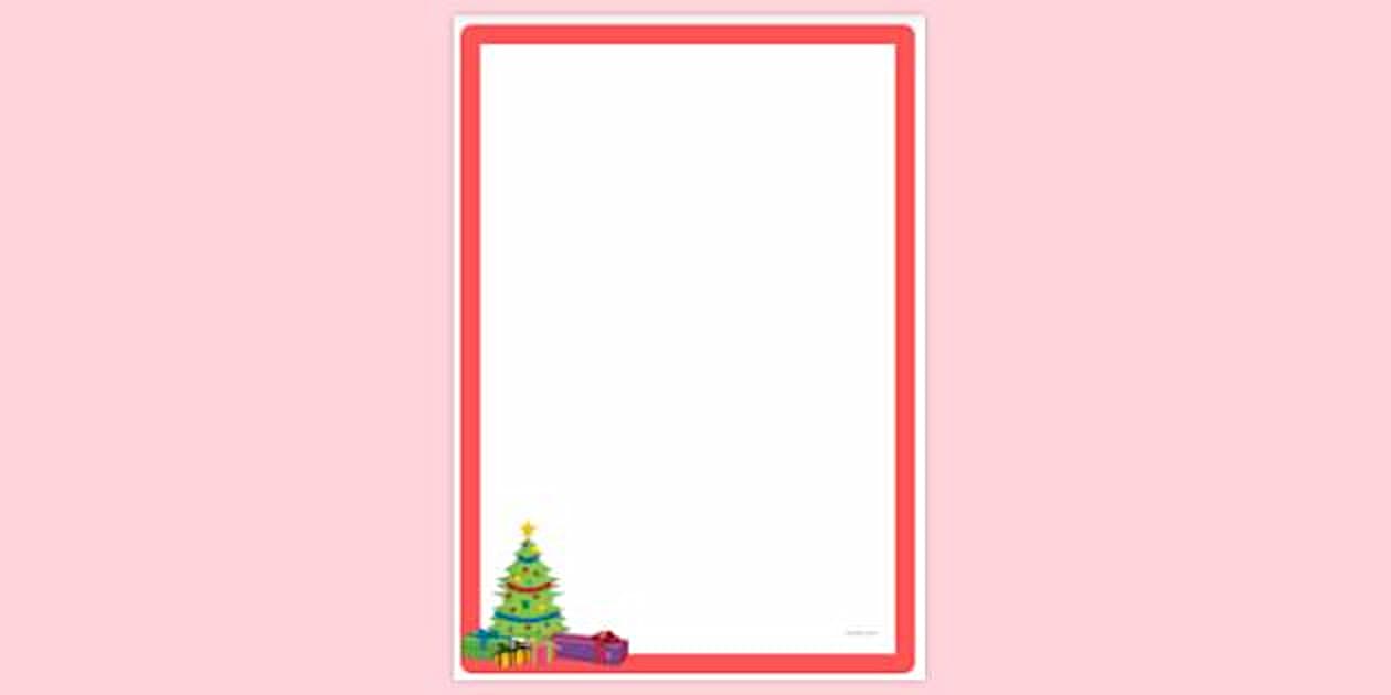Simple Christmas Page Border | Page Borders | Twinkl