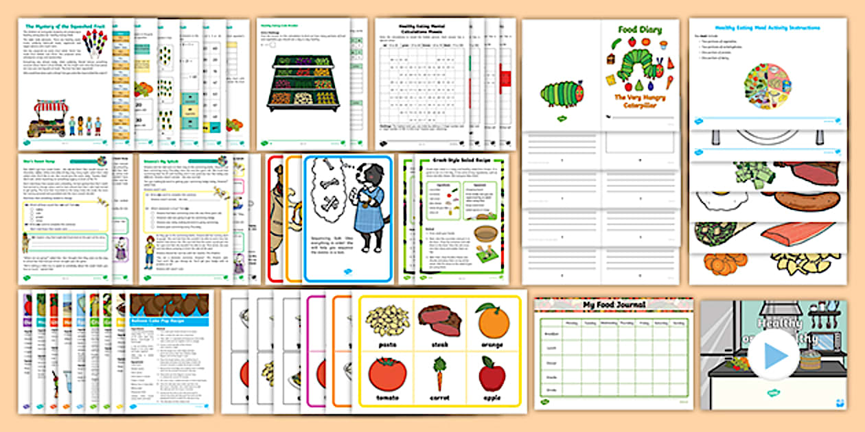 Healthy Eating Activity Pack for Kids - Teaching Resources