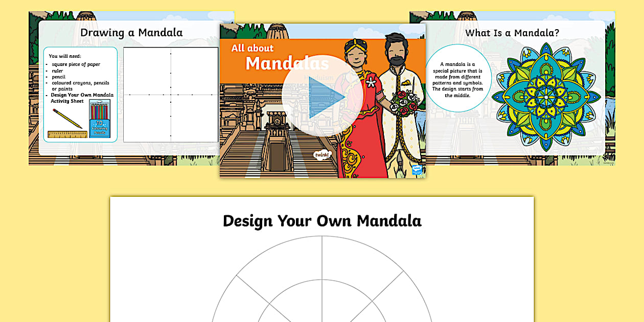 KS1 Making Mandalas Activity Pack (teacher made) - Twinkl