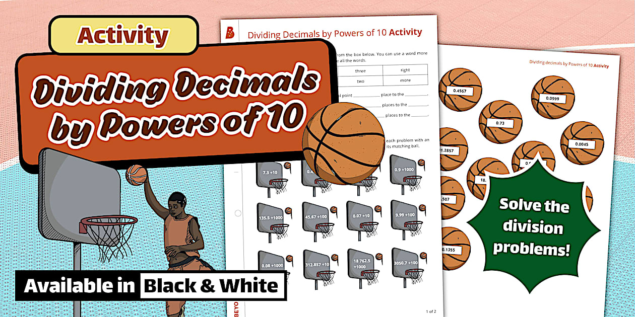 Decimal Division Activity: Place Value & Powers of Ten